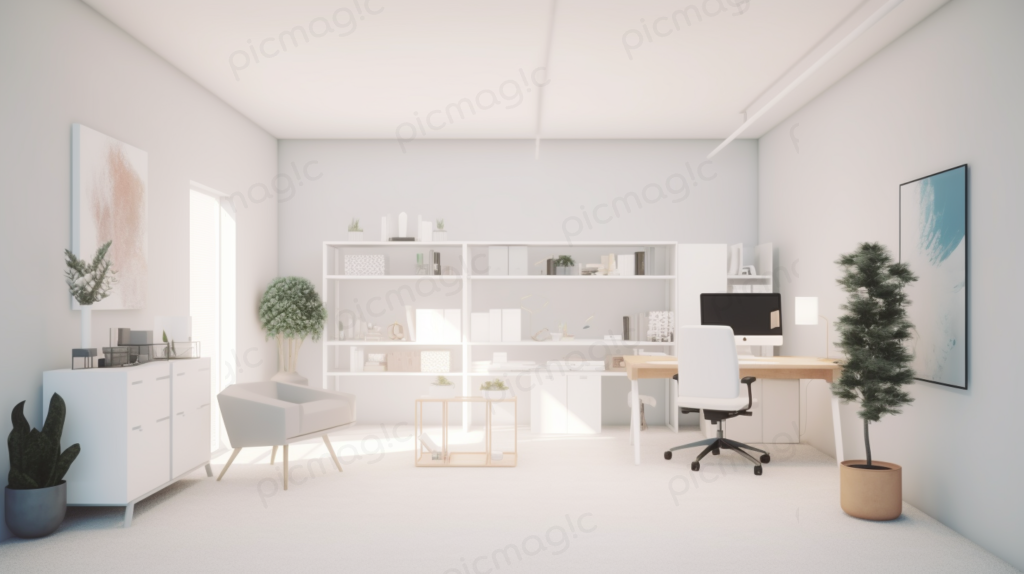 zoom 背景 無料 ホワイト系インテリア | picmagic